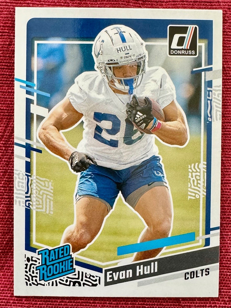 2023 Panini-Donruss #344 - Evan Hull Rated Rookie - Indianapolis Colts ...