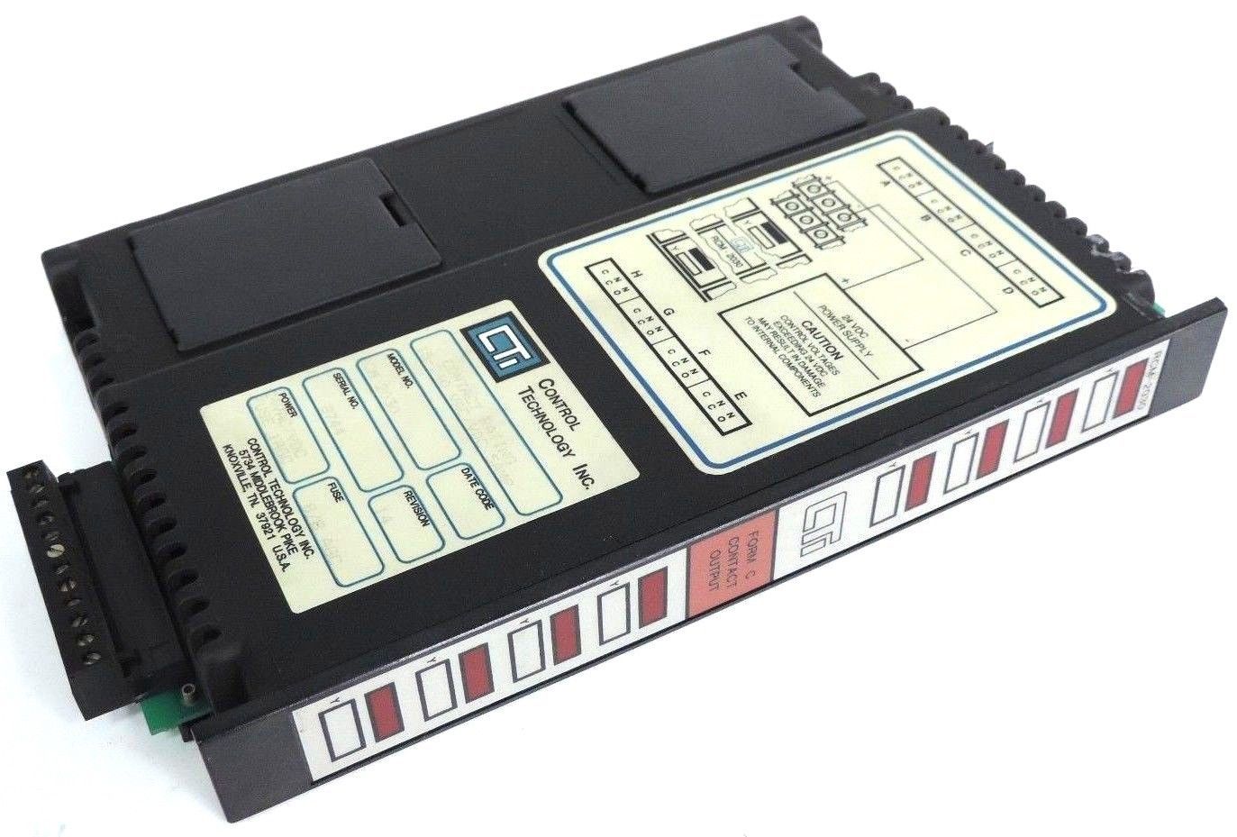 CTI, CONTROL TECHNOLOGY INC. P/N: RCM-2030 FORM C CONTACT OUTPUT MODULE ...