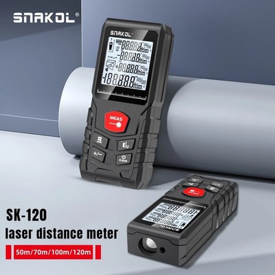 Laser Distance Meter 50M/165ft，Handle Digital IP54 Shockproof Laser ...