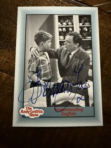 RARE Bernard Fox “Malcom” (Dec16) The Andy Griffith Show Autographed ...