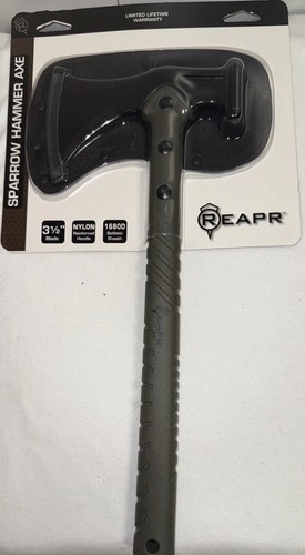 Reapr Sparrow Hammer Axe Black Oxide 2Cr13 Stainless Green Nylon Handle - 11778 | eBay