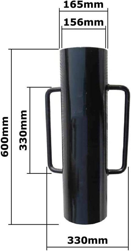 Fence Post Driver with Handle, 34LB Black Iron T Post Pole Pounder Hand ...