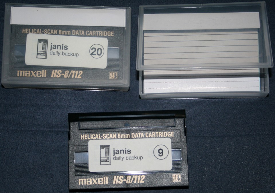 Lot of 6 Helical-scan 8mm data/video tape cartridge Maxell HS-8/112 2.5 ...