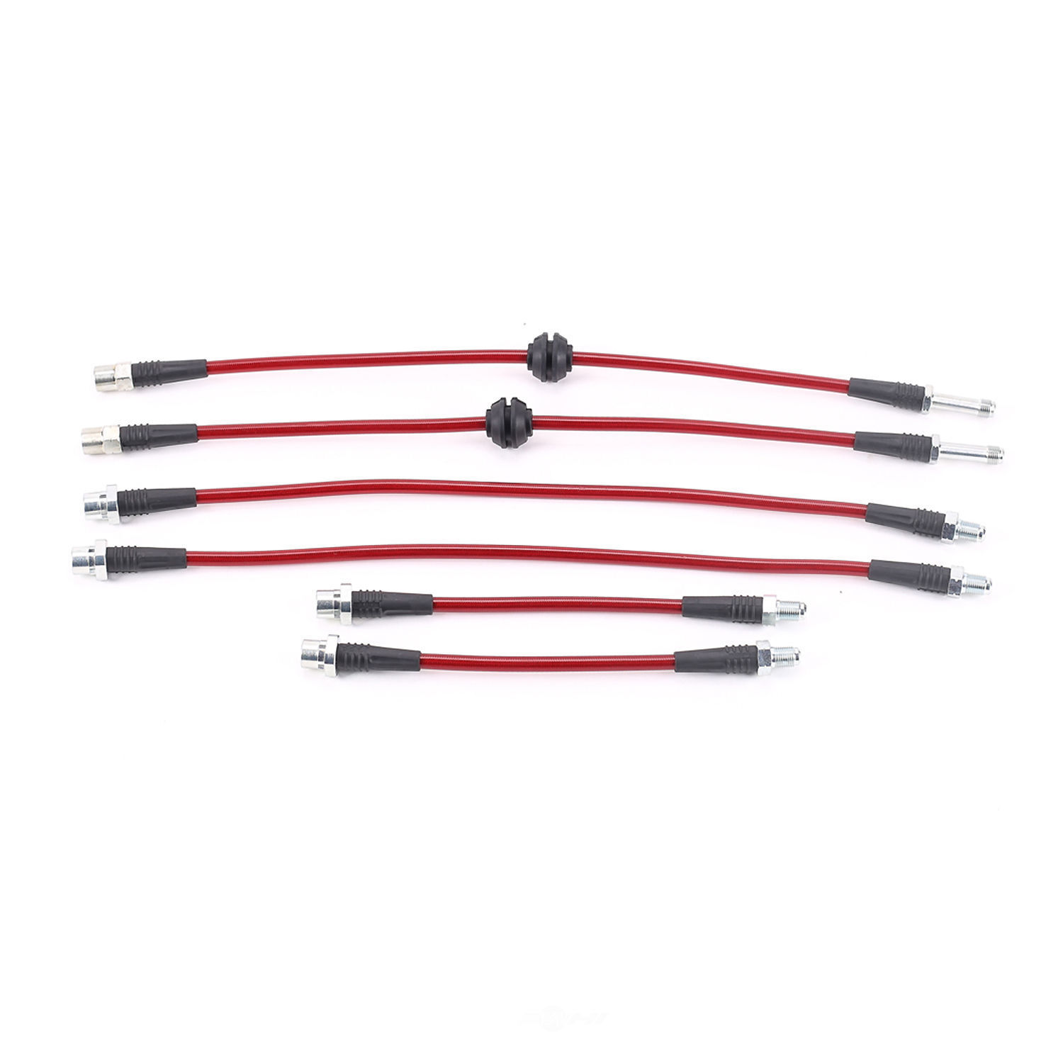 Brake Hydraulic Hose Kit-Front and Rear Stainless-Steel Brake Hose Line ...