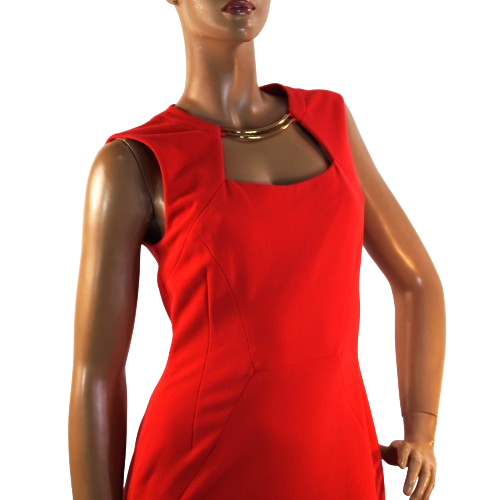 BCBG MAXAZRIA Bright Red Sleeveless Dress Size 6 | eBay