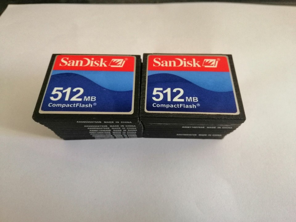 20PCS 512MB SanDisk CompactFlash CF Memory Card 512MB SDCFJ/SDCFB | eBay