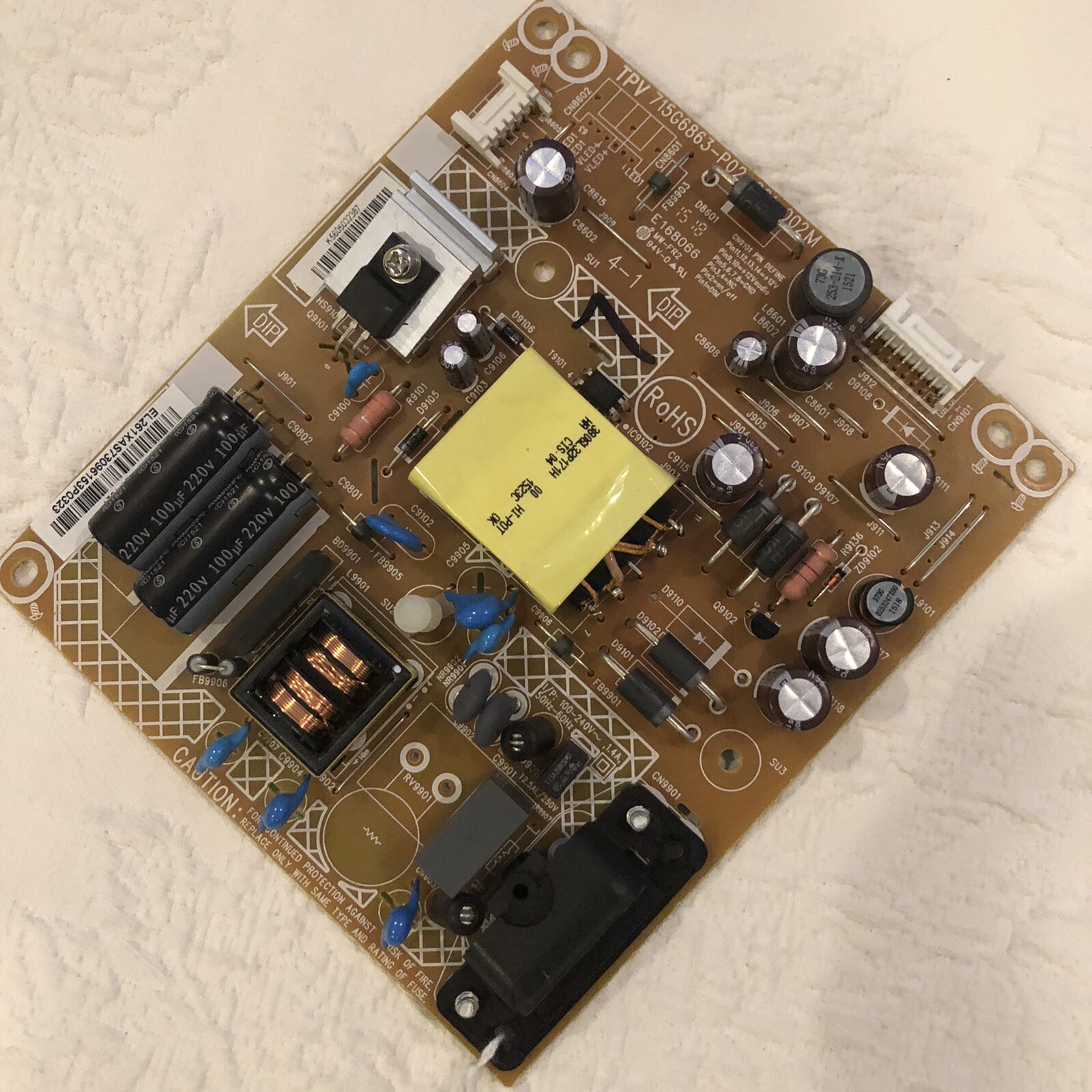 VIZIO PLTVEL261XAS7 POWER SUPPLY BOARD FOR D32H-C1 AND OTHER MODELS | eBay