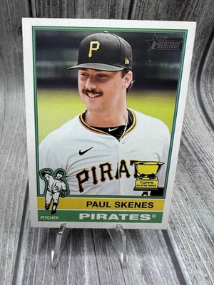 2025 Topps Heritage #60 Paul Skenes Alternate Cartoon Variation SSP ...