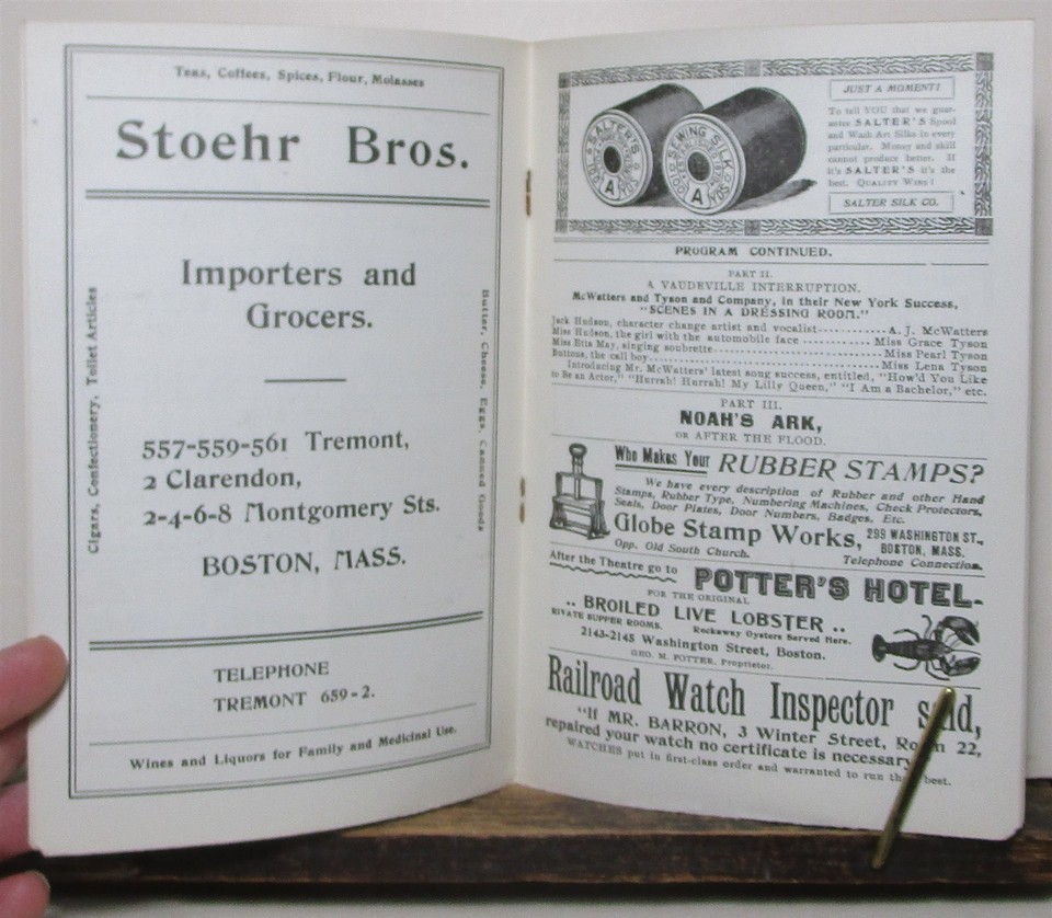 1902 program, magician Adelaide Herrmann, Grand Opera House, Boston ...
