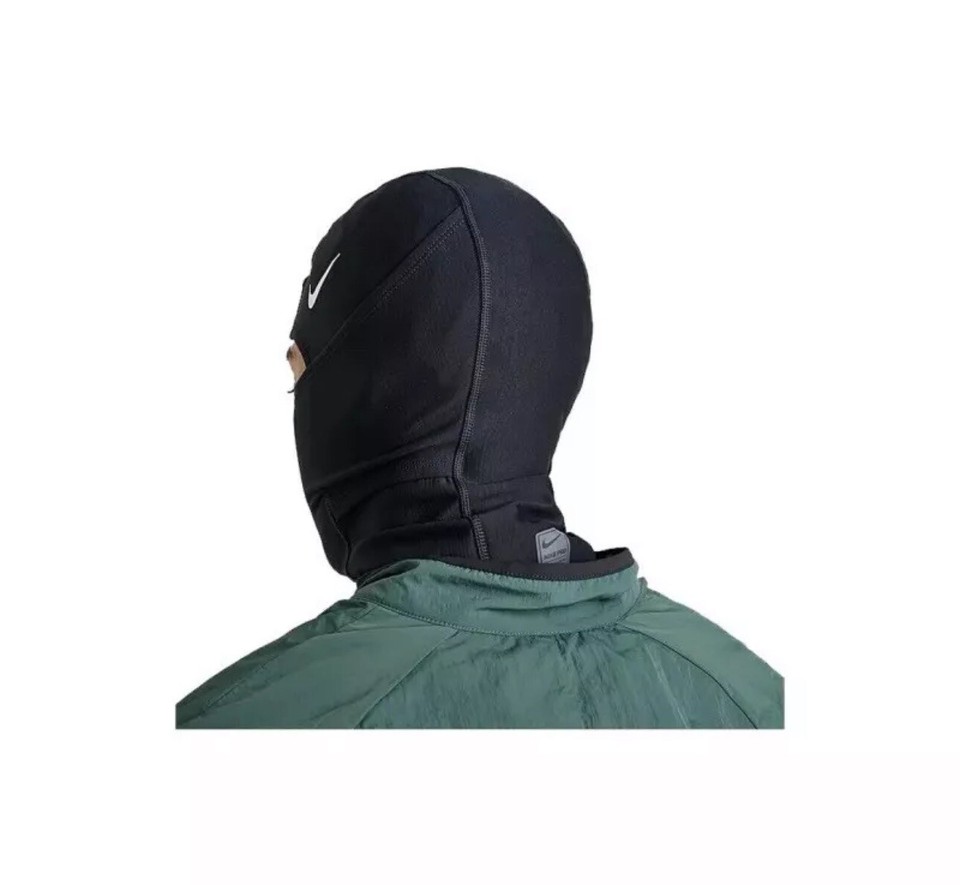 Nike Pro Therma-Fit Hyperwarm Hood Ski Mask Black SHIPS SAME DAY!!! | eBay