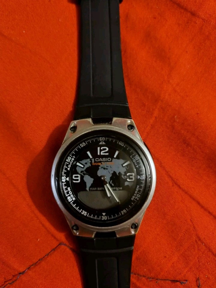 CASIO 2747 AW-80 TELEMEMO 30 WORLD TIME MEN'S WATCH | eBay