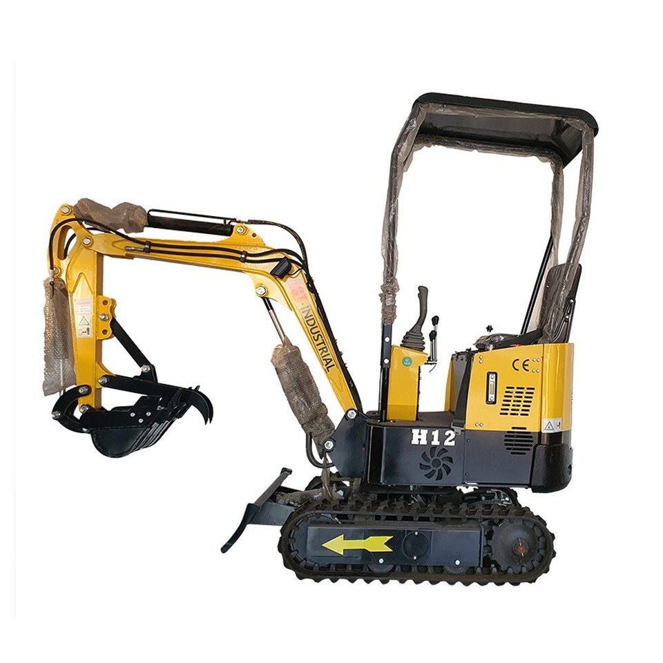 AGT New H12 Mini Excavator 13.5HP 1Ton Digger Tracked Crawler B&S Gas ...