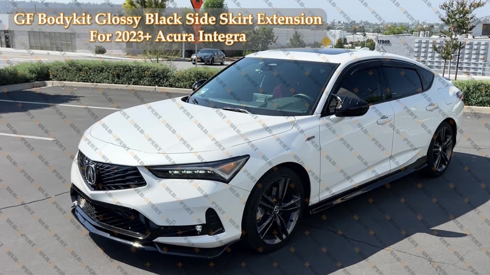 For 2023-2025 Acura Integra DE4 GF Bodykit V1 Black Pearl Side Skirt ...