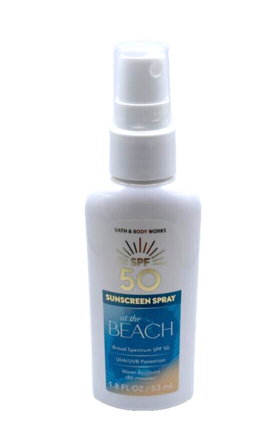 5 BATH & BODY WORKS SUNSCREEN SPRAY SPF 50 AT THE BEACH UVA/UVB ...