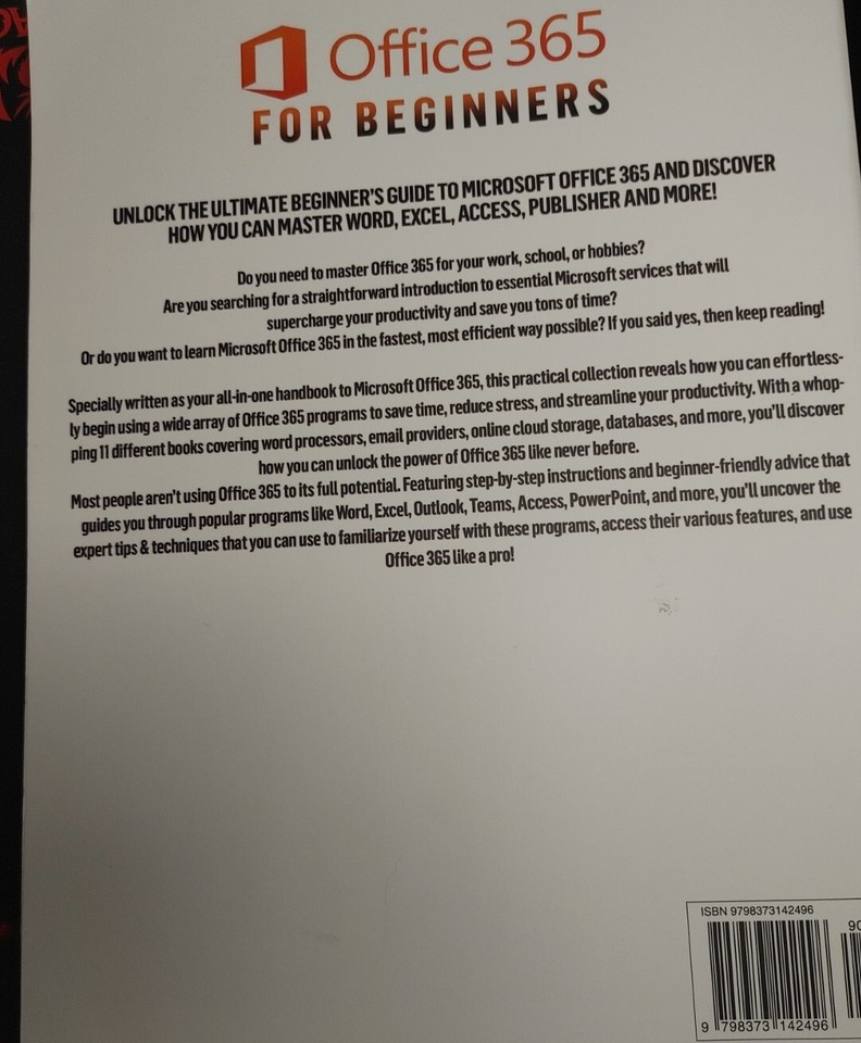 Microsoft Office 365 for Beginners 2023 - 11 Books In 1 Free Shipping ...