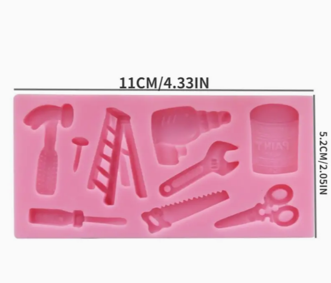 Silicone Tools Hammer Fondant Icing Mould sugar craft cake top ...