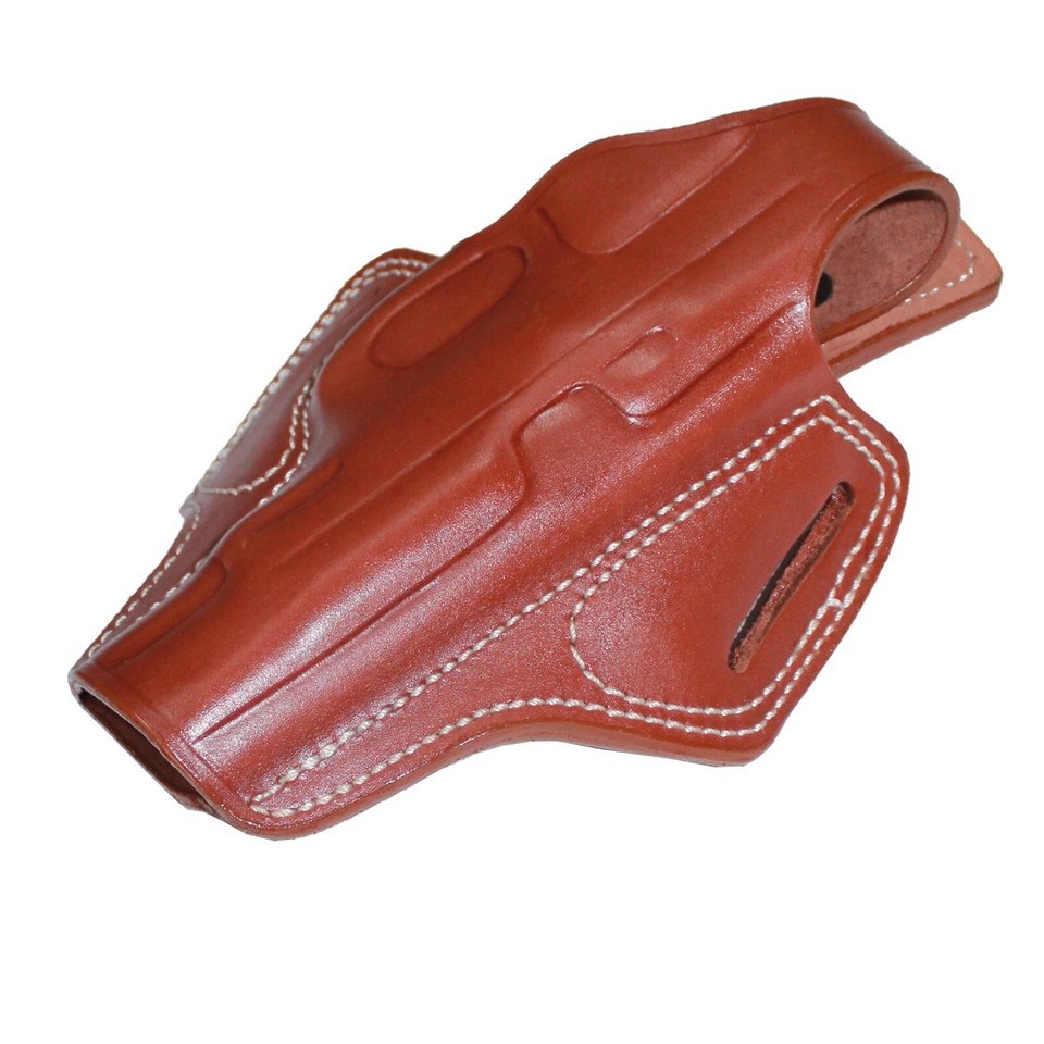 Beretta 92/92F/92FS With Rail Leather OWB Carry Thumb Break Gun Holster ...