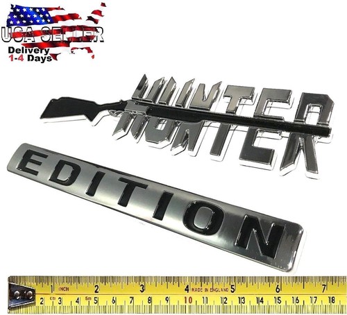 HUNTER EDITION emblem 3D HIGH QUALITY DECAL TRUCK bike SUV logo Bumper ...