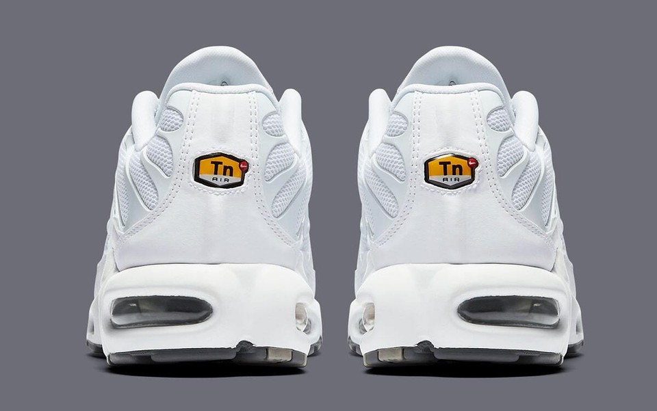 Nike Air Max Plus TN Tuned Triple White Black Cool Grey 604133-139 Men ...