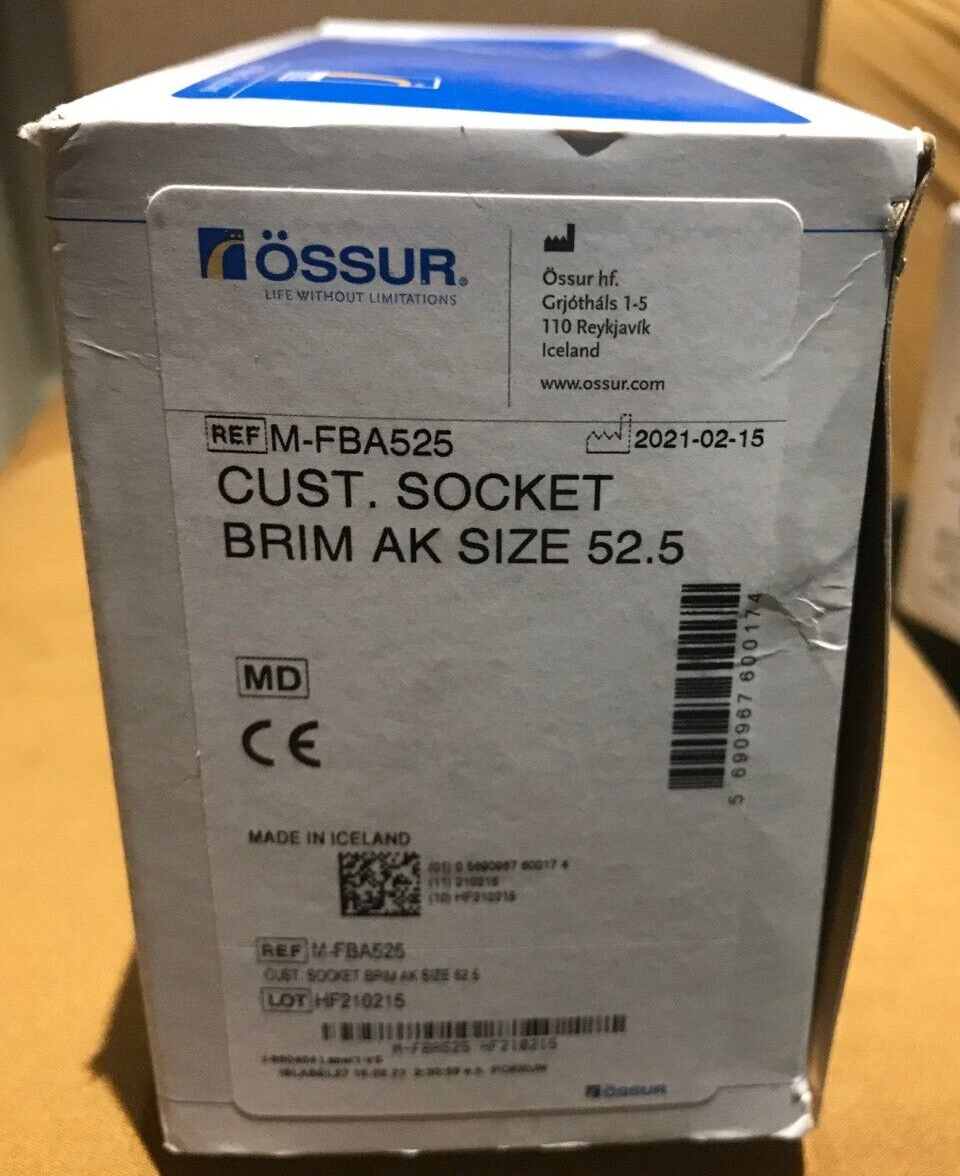 Ossur Brim CUST SOCKET BRIM AK Size: 52.5 M-FBA525 Made in Iceland | eBay