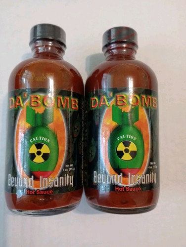 DA'BOMB Hot Sauce Beyond Insanity Two Bottles | eBay