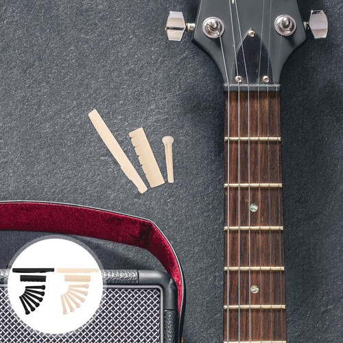 4 Sets Bridge Nuts Replacement Parts Acoustic Guitar Accessories Kit ...