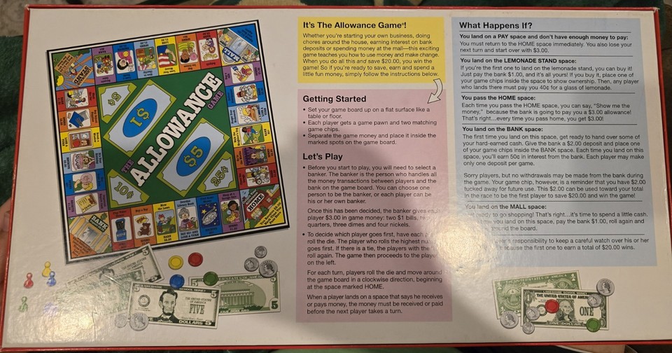 Lakeshore The Allowance Board Game Fun Educational Game For Kids ...