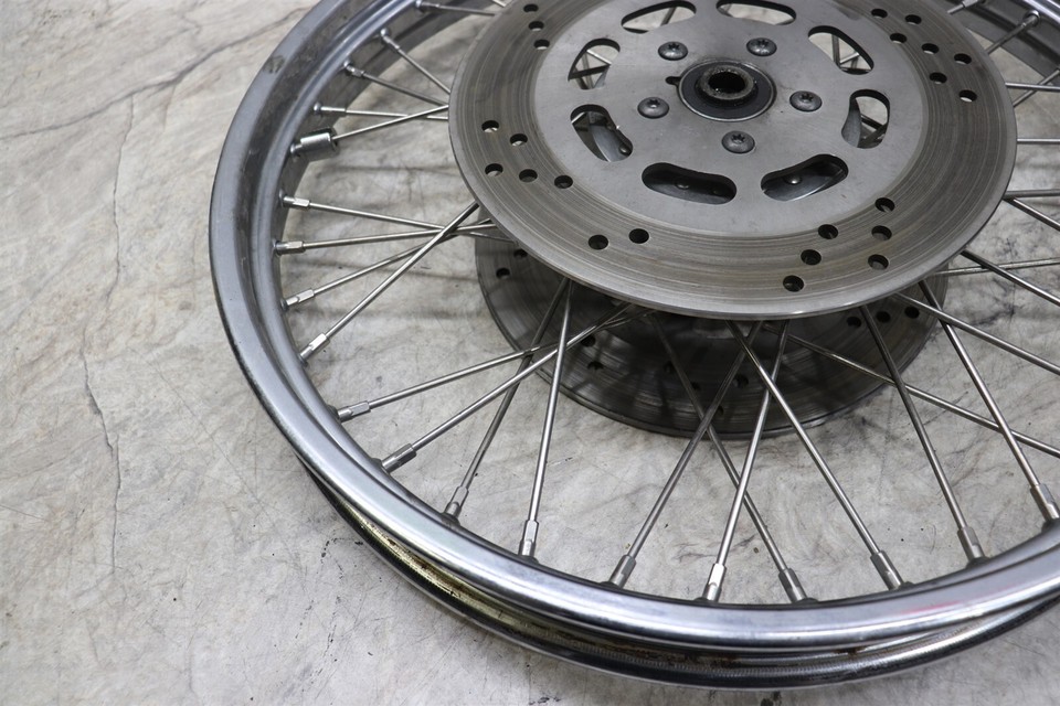 1992 Harley Dyna Evo Front Rim Wheel W/ Brake Rotors Spoked 21x2.15 | eBay