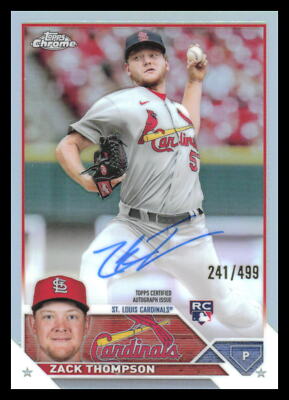 2023 Topps Chrome Update Zack Thompson #RA-ZT Autograph RC Cardinals 2B ...