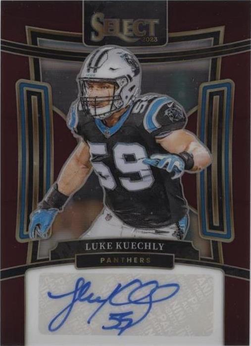 2023 Panini Select - Signatures Luke Kuechly #SIG-LKU Maroon Prizm /75 ...