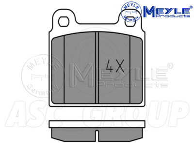 Meyle Brake Pad Set, Front Axle With anti-squeak plate 025 200 1115 | eBay