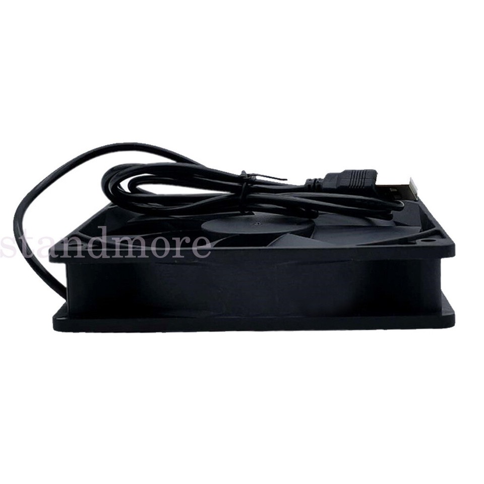 2PCS 12cm DC 5V USB Cooler Black Silent Cooling Fan For Desktop PC ...