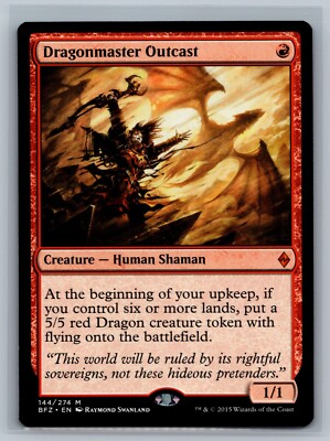 Magic MTG Battle for Zendikar Dragonmaster Outcast #144/274 TCG CCG | eBay