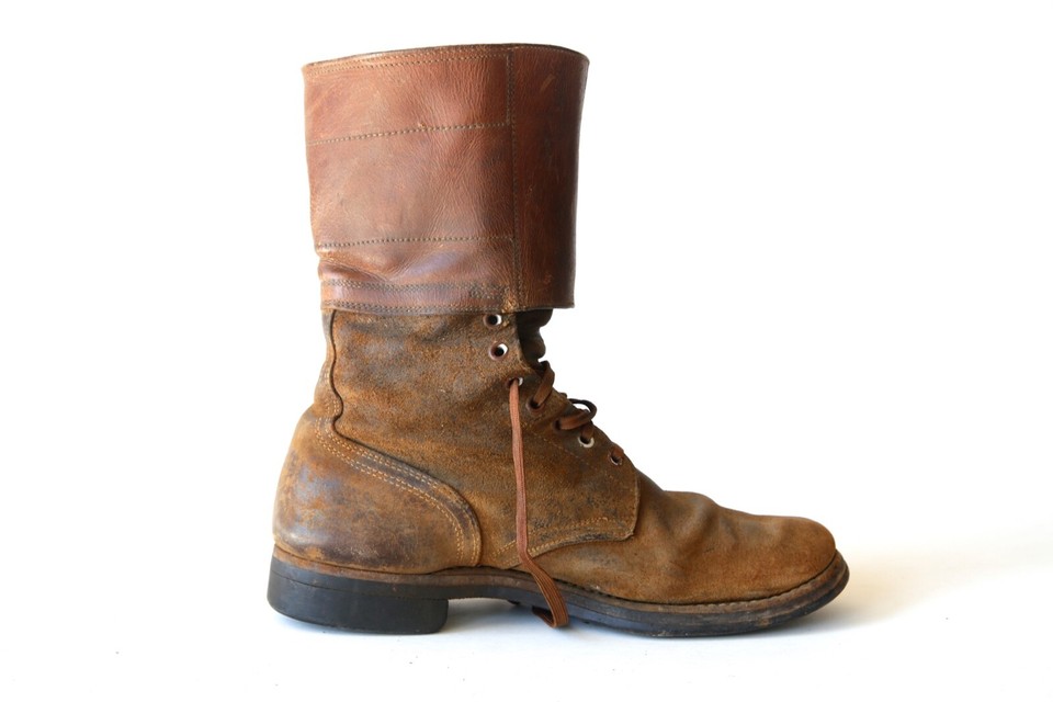 WW2 US Army Military M1943 M43 Double Buckle Combat Boots Shoes 8 1/2e ...