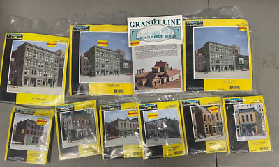 10pc Lot DPM HO Train Unassembled Building Shops Hotels Model Kits ...