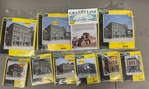 10pc Lot DPM HO Train Unassembled Building Shops Hotels Model Kits ...