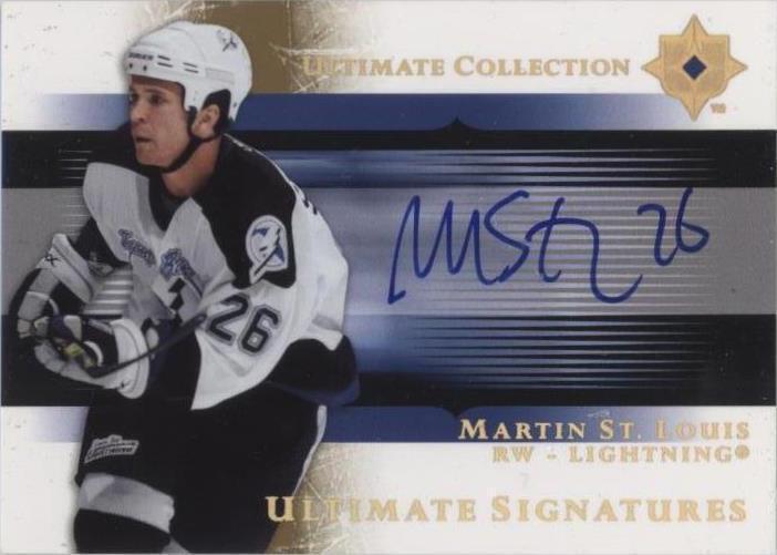 2005-06 Ultimate Collection - Ultimate Signatures Martin St. Louis #US ...