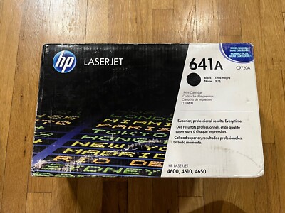 HP C9720A 641a Black Genuine Toner Cartridge NEW Sealed | eBay