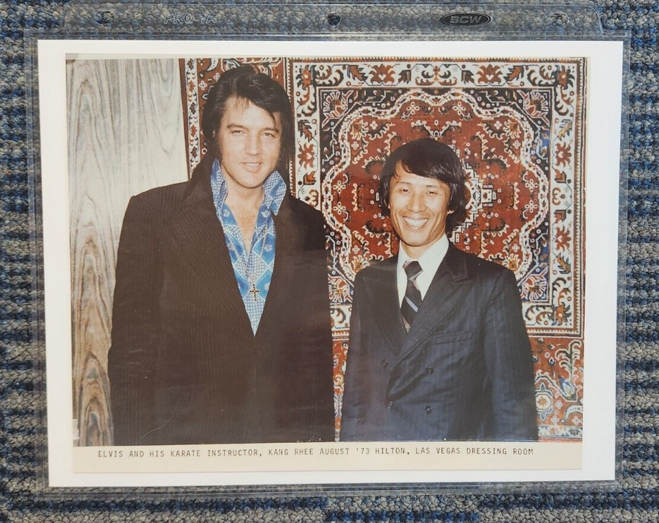 ELVIS PRESLEY KARATE INSTRUCTOR 4 Original KANG RHEE SIGNED 8x10 COLOR ...