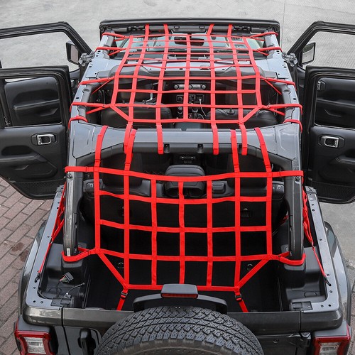 Mesh Roof Top Net Restraint Cargo Net Trunk for Jeep Wrangler JL 2018 ...