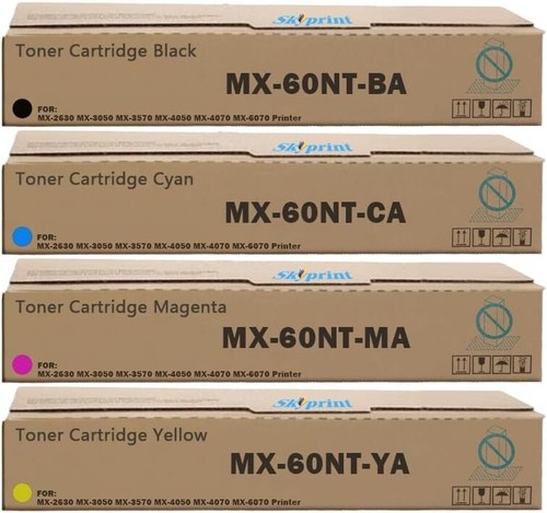 MX60NT MX-60NT Toner Cartridge MX-60NTB/C/M/YA for Sharp MX-2630 MX ...