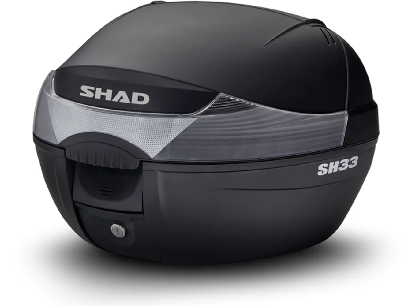 SHAD SH33 Motorcycle Top Box Black 33L Waterproof 1 Helmet Case Luggage ...