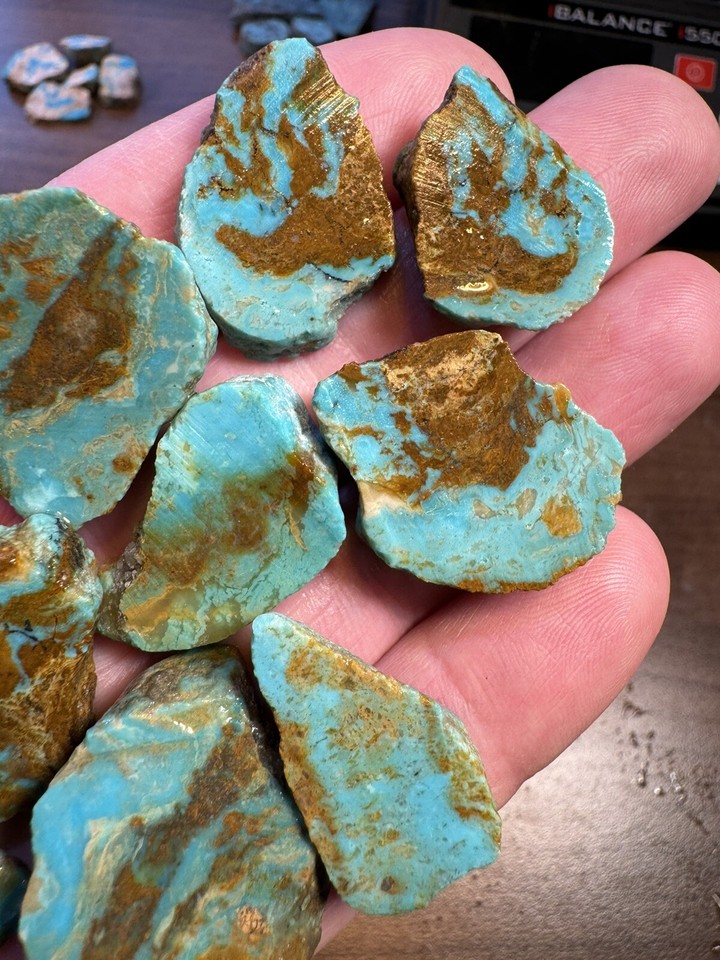 Turquoise Mountain Turquoise. 61 Grams Of slabs! Get What You See ...