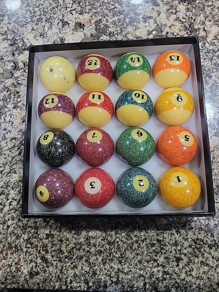 Aramith Stone Billiard Pool Ball Set 2 1/4" Granite Look (Not in ...