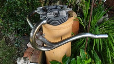 Triumph T140 Tiger 750cc Bonnie Left Side High Level Siamese Exhaust ...