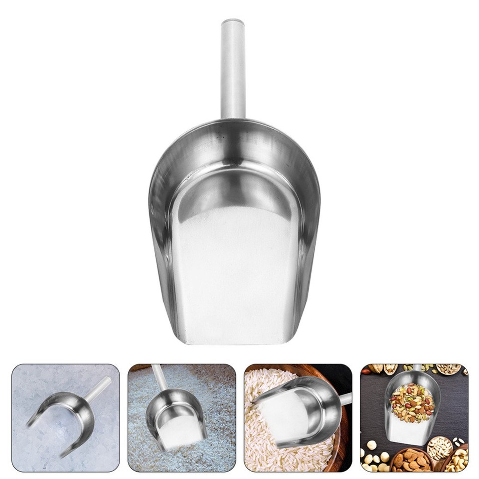 Multipurpose Shovel Stainless Steel Chips Scoop Grain Scooper Flat ...