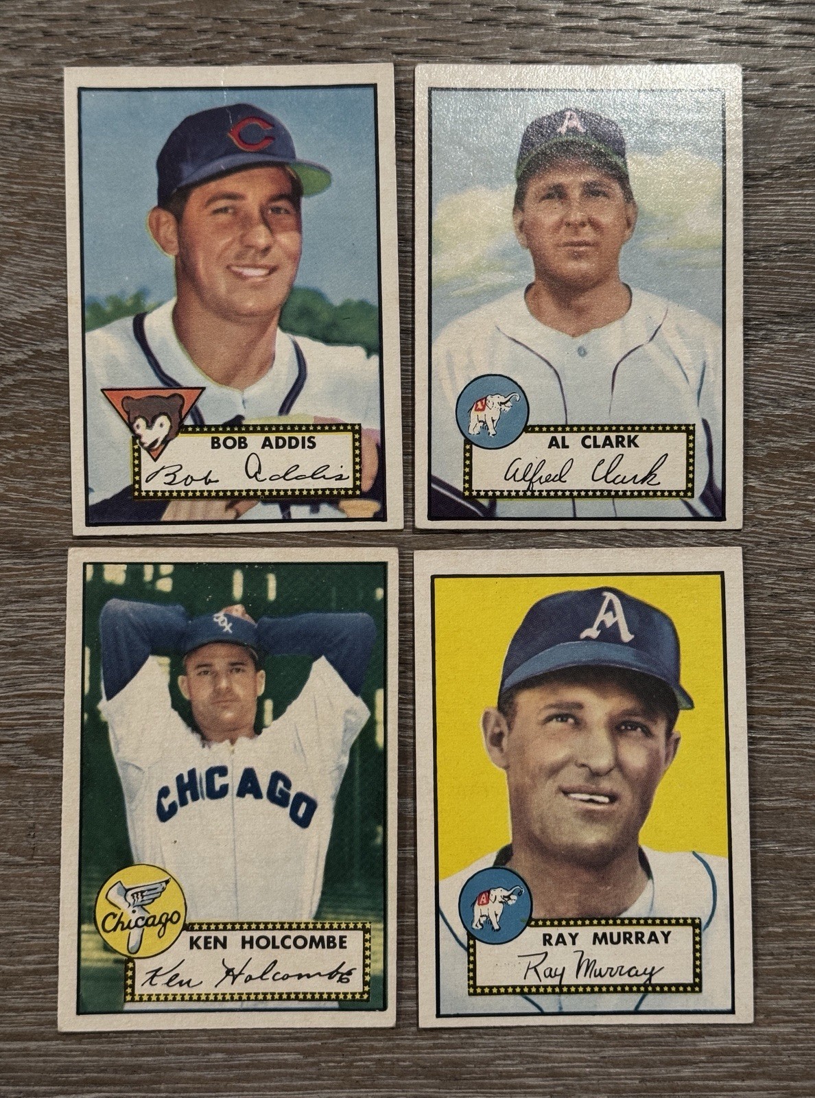 1952 Topps Baseball ( Lot of 4 ) Commons & Minor Stars | eBay