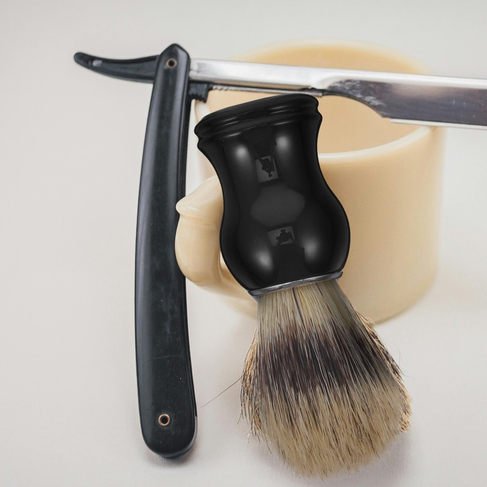 Hair Shaving Brush Beard Brush Soft Dense Bristles for Comfortable ...