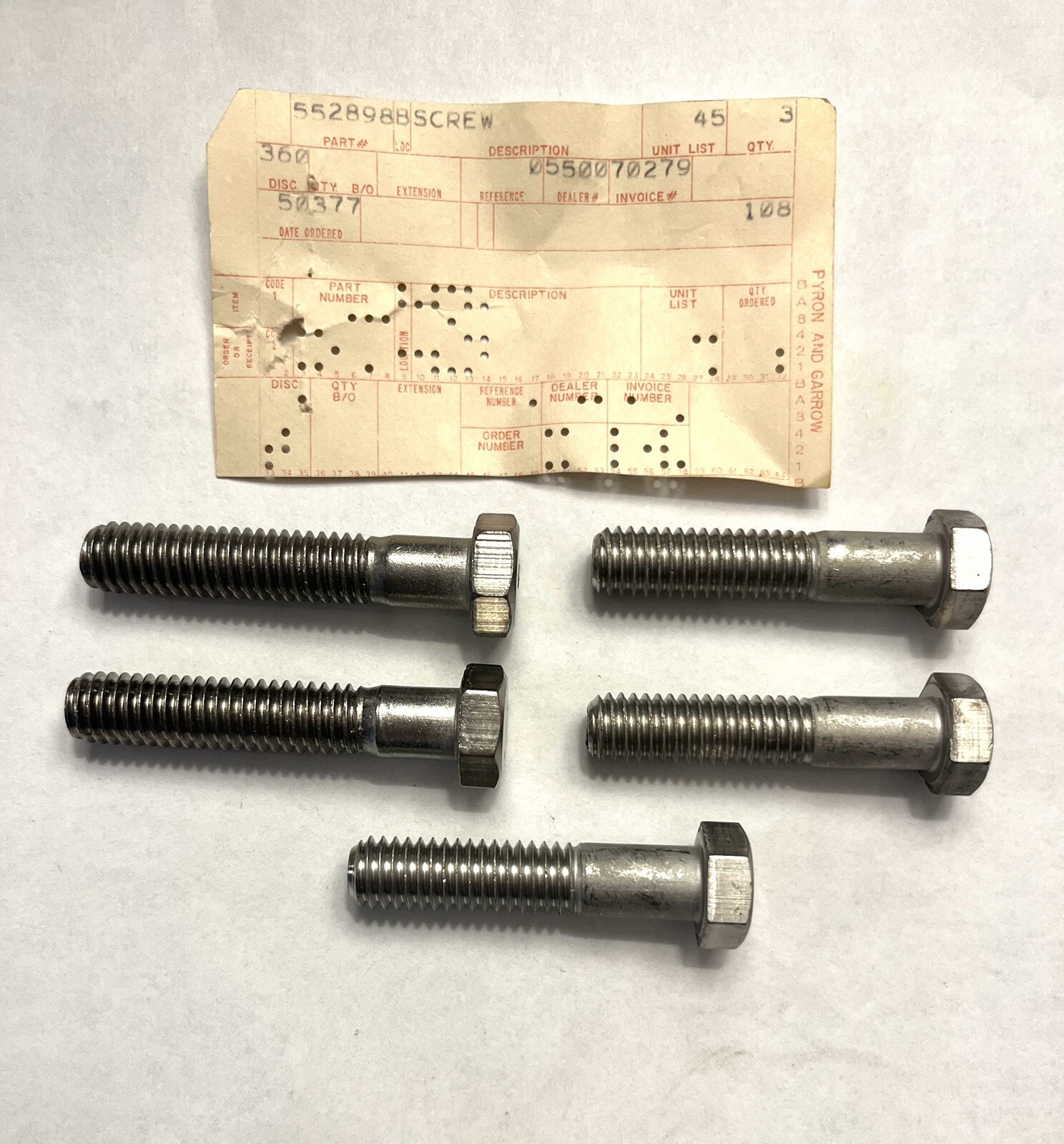 NEW OMC 552898 Screws (LOT OF 5) 0700 Johnson Evinrude | eBay