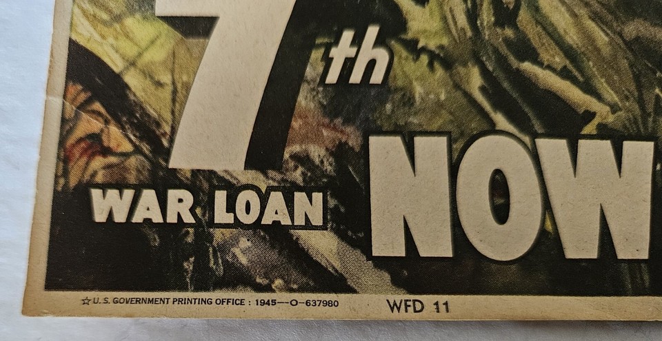 IWO JIMA ORIGINAL WW2 WAR LOAN POSTER 1945 USMC MARINES | eBay